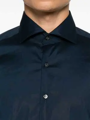 FAY Cutaway-collar Shirt - Blue