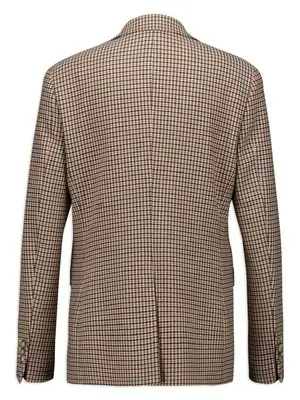 PAULA Houndstooth-check Wool Blazer