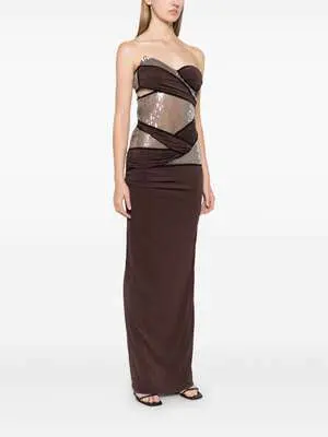 NENSI DOJAKA Sequin-embellished Maxi Dress