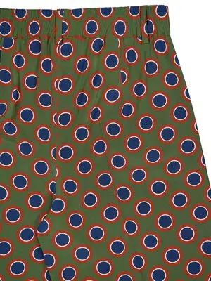 PAULA Printed Silk Trousers - Green
