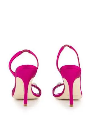 Manolo Blahnik 90mm Lamisan Slingback Sandals - Pink