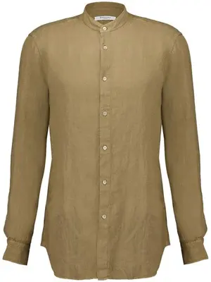 Boglioli Garment-dyed Linen Shirt - Brown