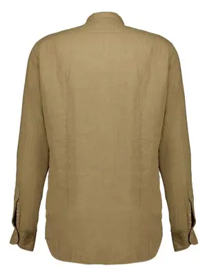 Boglioli Garment-dyed Linen Shirt - Brown
