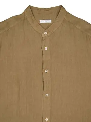 Boglioli Garment-dyed Linen Shirt - Brown