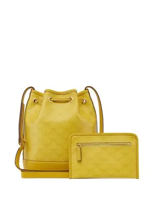 Mcm Himmel Medium Bucket Bag - Yellow
