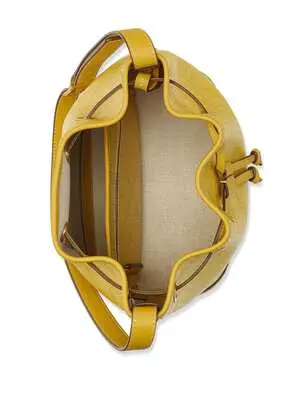 Mcm Himmel Medium Bucket Bag - Yellow