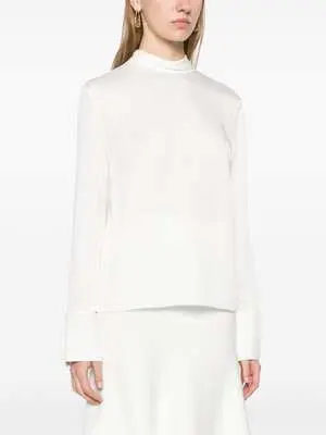 Theory Scarf-detail Silk Blouse