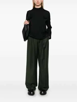 Theory Scarf-detail Silk Blouse - Black