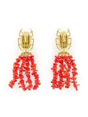 Begum Khan Pharaoh Corsica Clip-on Earrings