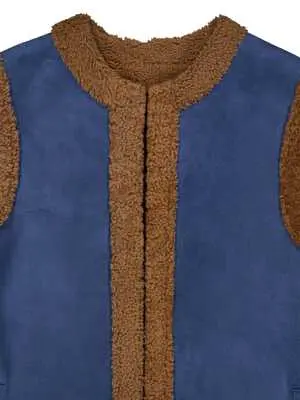 PAULA Shearling Embroidered Vest