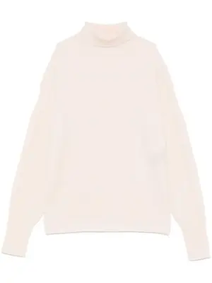 D.exterior Cut-out Sleeves Sweater