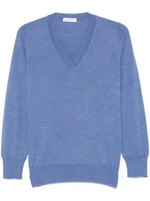 Le Tricot Perugia V Neck Sweaters For Women