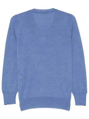 LE TRICOT PERUGIA V-neck Sweater - Blue