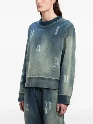 Palm Angels Logo-print Washed Sweatshirt