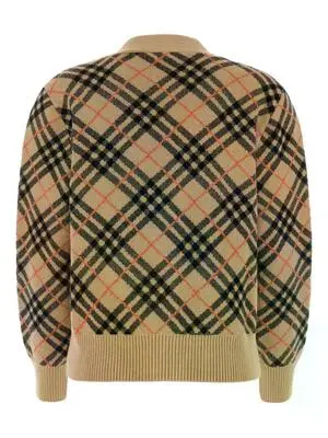 Burberry Checked Cashmere Cardigan