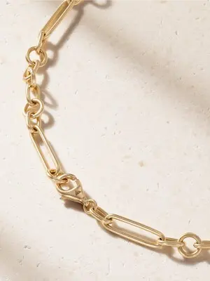 FOUNDRAE Small Mixed Clip 18-karat Chain Necklace