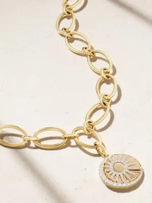 FOUNDRAE Balance Oval Infinity 18-karat Diamond Necklace