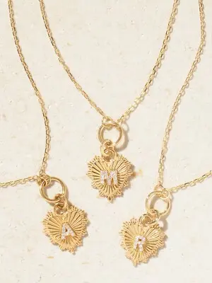 FOUNDRAE Initial 18-karat Diamond Necklace - Gold