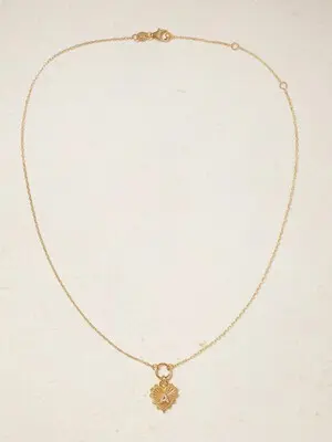 FOUNDRAE Initial 18-karat Diamond Necklace