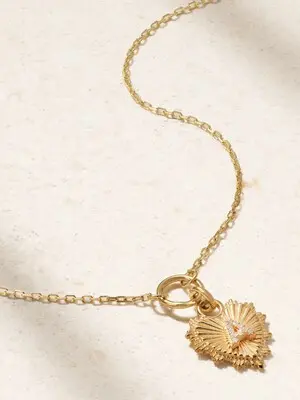 FOUNDRAE Initial 18-karat Diamond Necklace