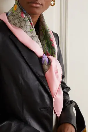 Gucci Printed Silk-twill Scarf