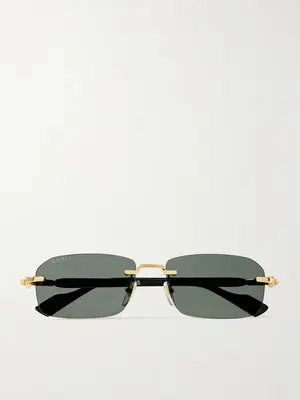 Gucci Rimless Square-frame Sunglasses - Black