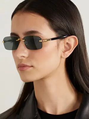 Gucci Rimless Square-frame Sunglasses