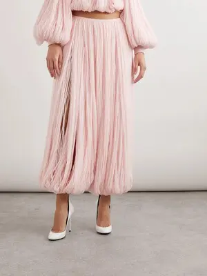 Alaïa Fringed Wool Tapered Pants