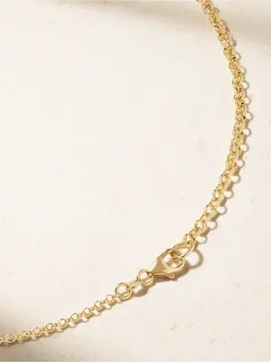 FOUNDRAE 18-karat Enamel And Diamond Medallion Necklace