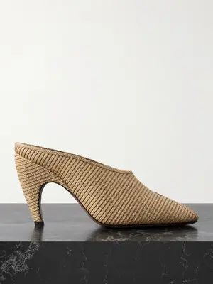 Alaïa Spike Raffia Pumps