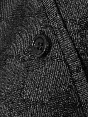 Gucci Pleated Wool-jacquard Wide-leg Pants