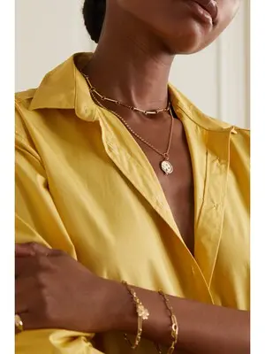FOUNDRAE Wholeness 18-karat Enamel And Diamond Necklace