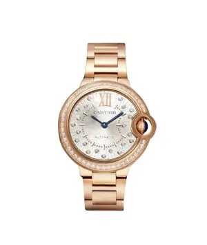 CARTIER Cartier Ballon Bleu De Cartier Automatic 33mm 18-karat Rose Gold And Diamond Watch