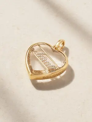 FOUNDRAE Amate 18-karat Quartz And Diamond Pendant - Gold