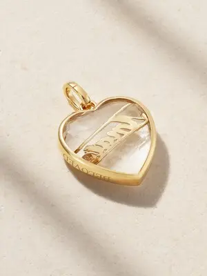FOUNDRAE Amate 18-karat Quartz And Diamond Pendant