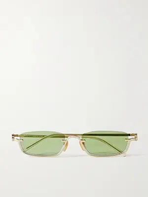 Gucci Tone Square-frame Sunglasses - Gold