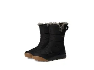 Columbia Minx Slip V Quilted Boots With Faux Fur Trim - Black