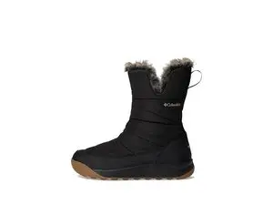 Columbia Minx Slip V Quilted Boots With Faux Fur Trim - Black