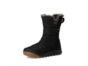 Columbia Minx Slip V Quilted Boots With Faux Fur Trim - Black