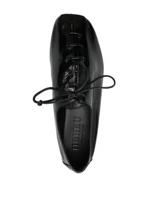 Hereu Plegada Leather Shoes - Black