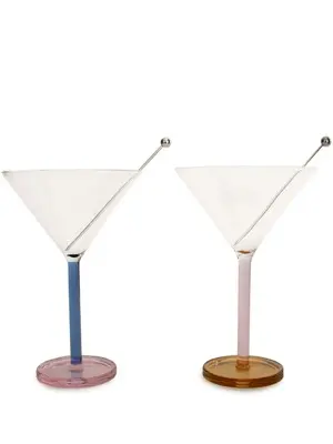 SOPHIE LOU JACOBSEN Piano Translucent Cocktail Glasses
