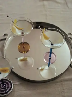 SOPHIE LOU JACOBSEN Piano Translucent Cocktail Glasses