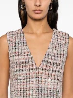 Missoni Check-pattern Bouclé Mini Dress