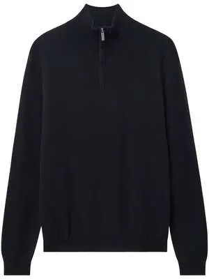 Pringle Of Scotland Zip-up Cashmere Jumper - Black