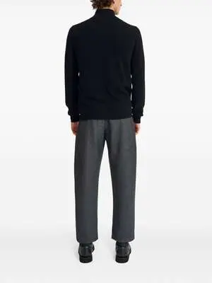 Pringle Of Scotland Zip-up Cashmere Jumper - Black