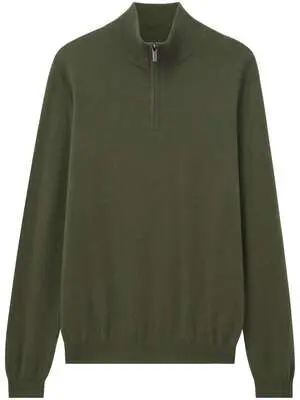 Pringle Of Scotland Half-zip Cashmere Jumper - Green