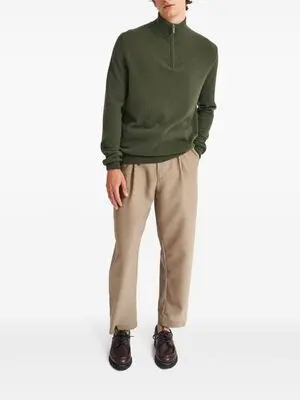 Pringle Of Scotland Half-zip Cashmere Jumper - Green