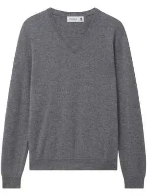 Pringle Of Scotland V-neck Cashmere Jumper - Grey