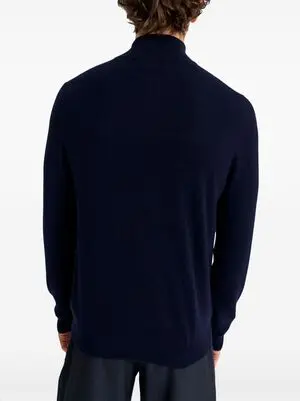 Pringle Of Scotland Half-zip Cashmere Jumper - Blue