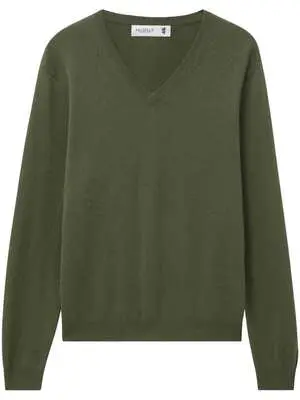 Pringle Of Scotland V-neck Cashmere Jumper - Green